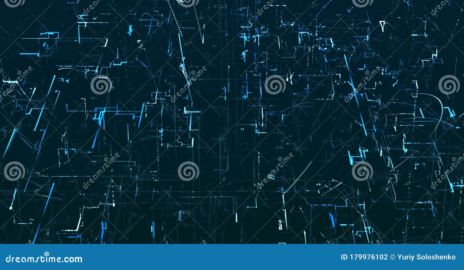 Abstract Digital Network Data Background, 3D Rendering Stock ...