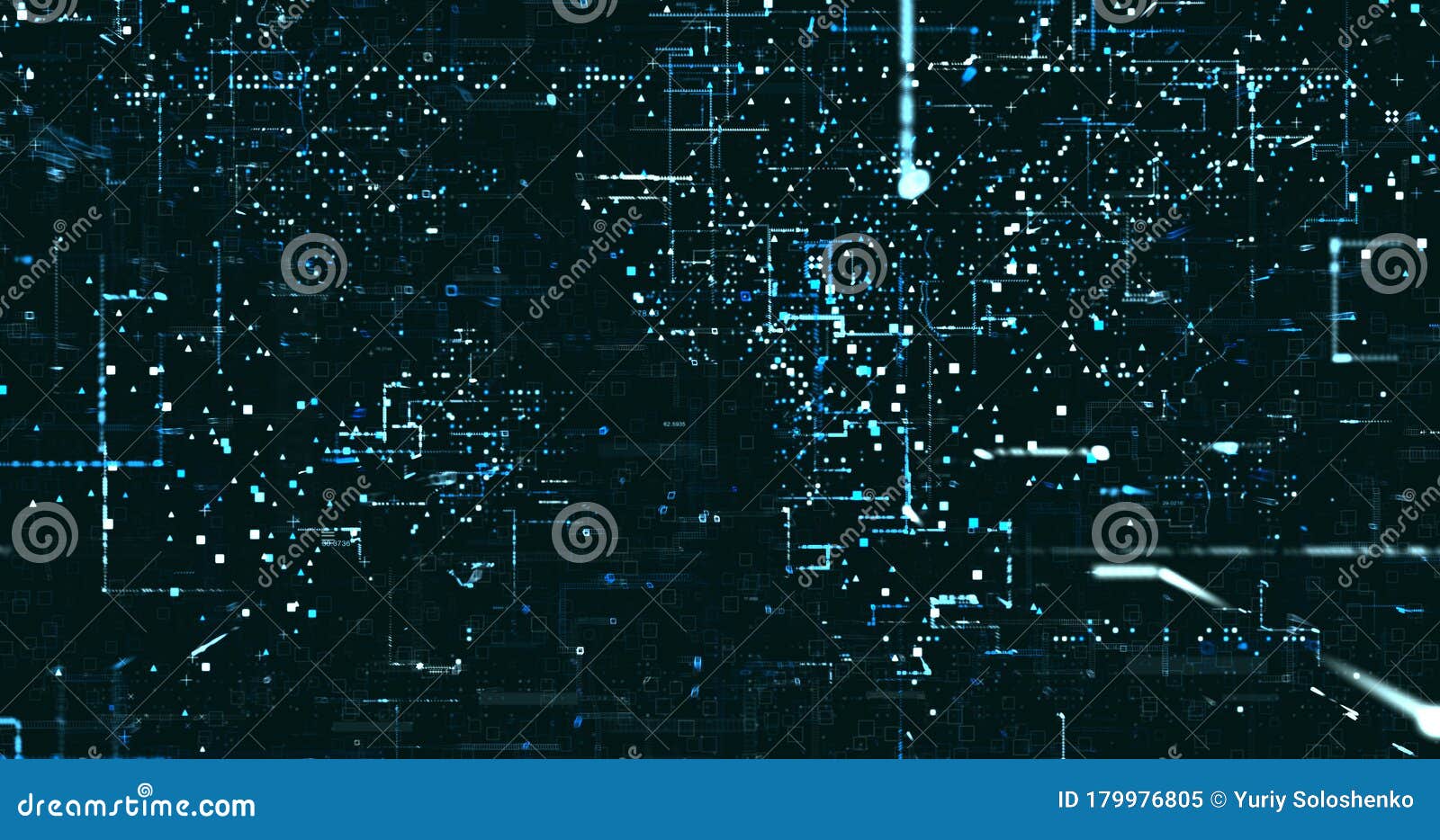 Abstract Digital Network Data Background, 3D Rendering Stock ...