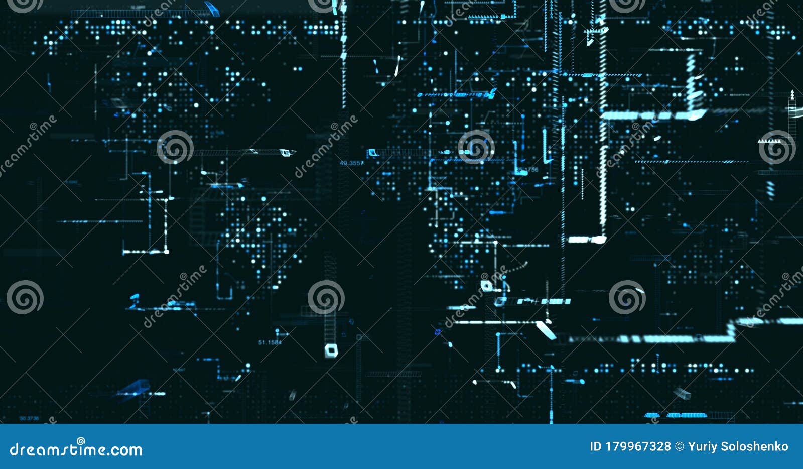 Abstract Digital Network Data Background, 3D Rendering Stock ...