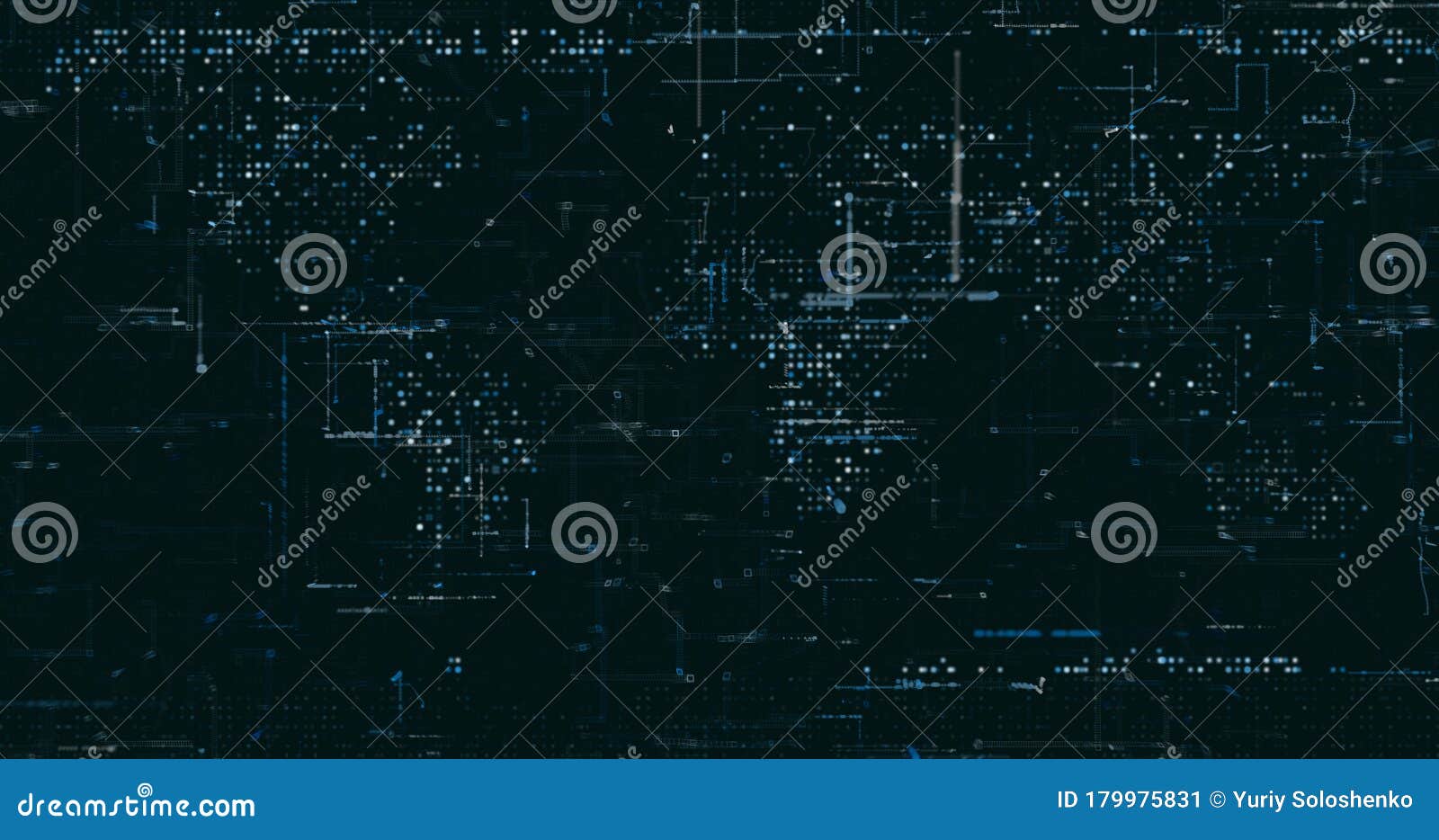 Abstract Digital Network Data Background, 3D Rendering Stock ...