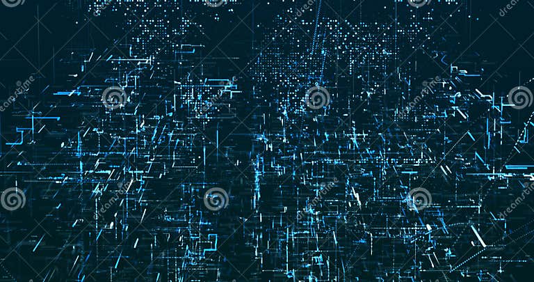Abstract Digital Network Data Background, 3D Rendering Stock ...