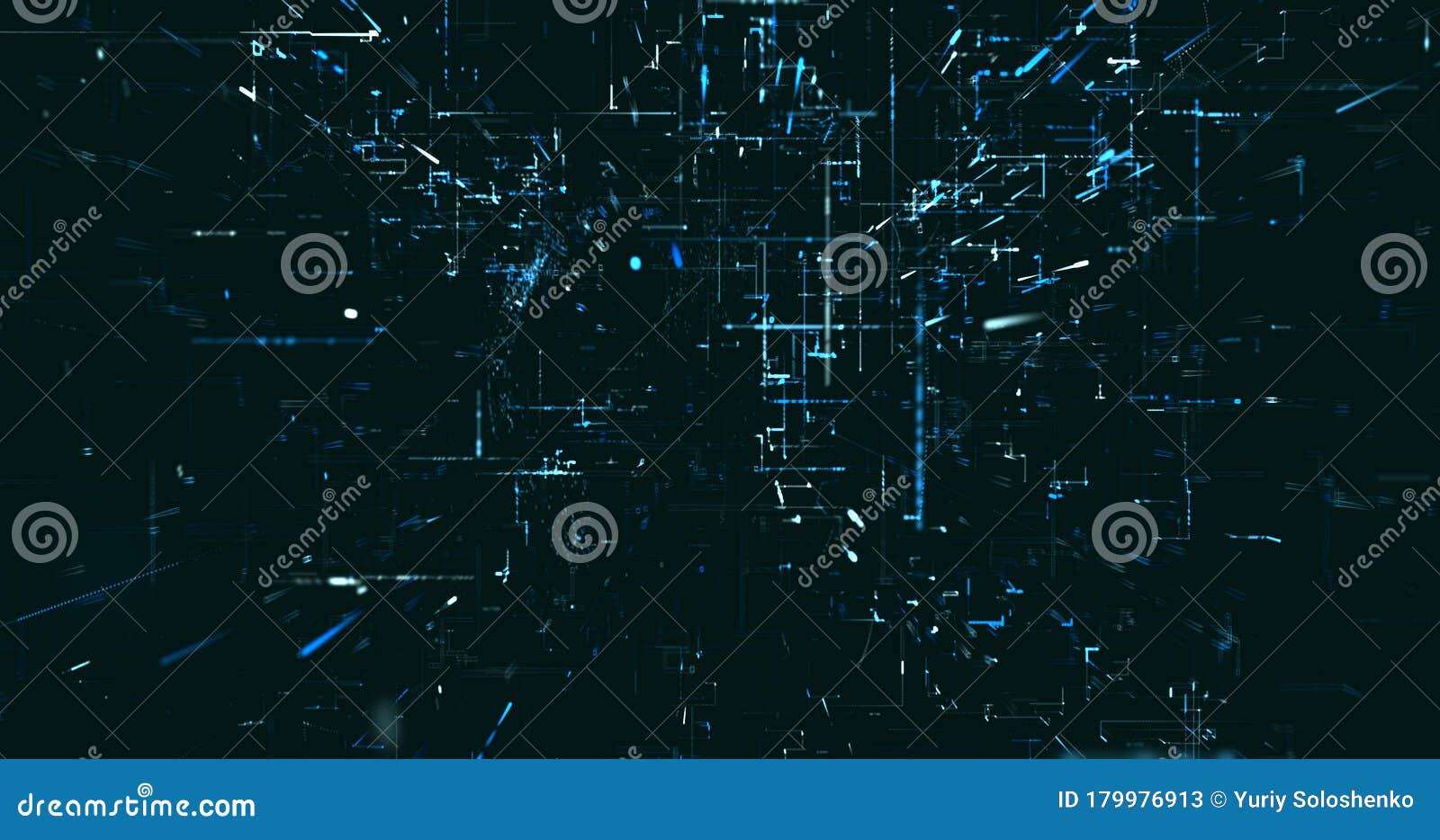 Abstract Digital Network Data Background, 3D Rendering Stock ...