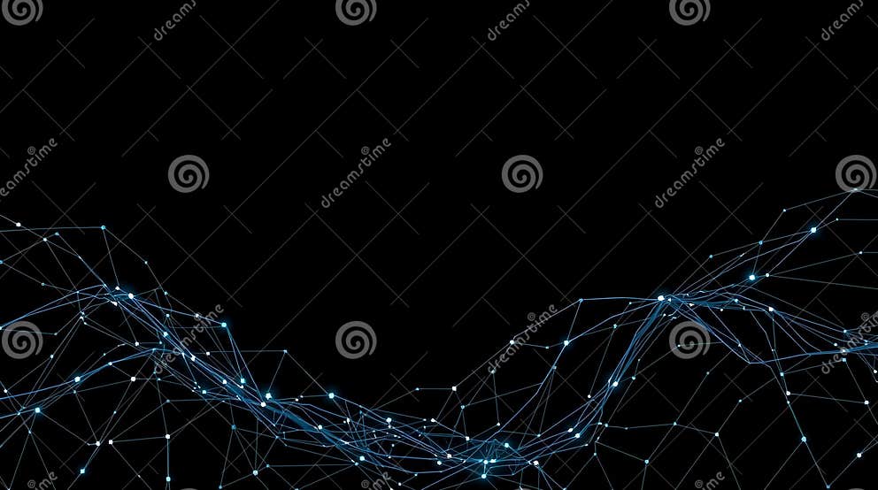 Abstract Digital Network Technology Background Stock Illustration ...