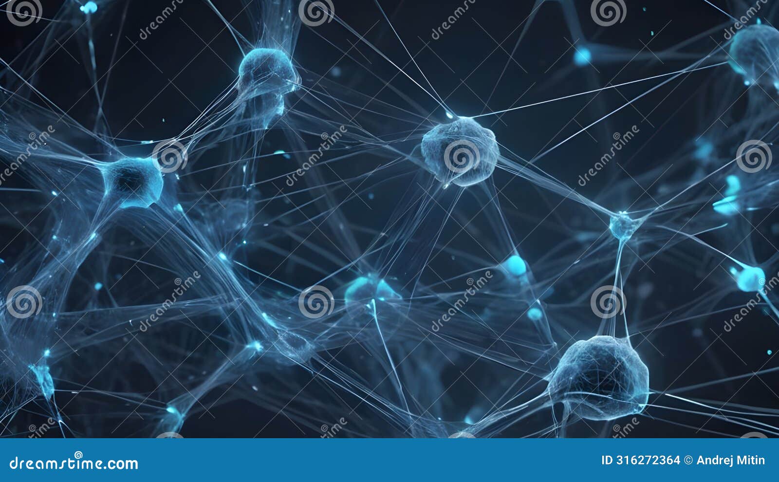 Abstract Digital Neural Network,seamless Loop. Stock Photo - Image of ...