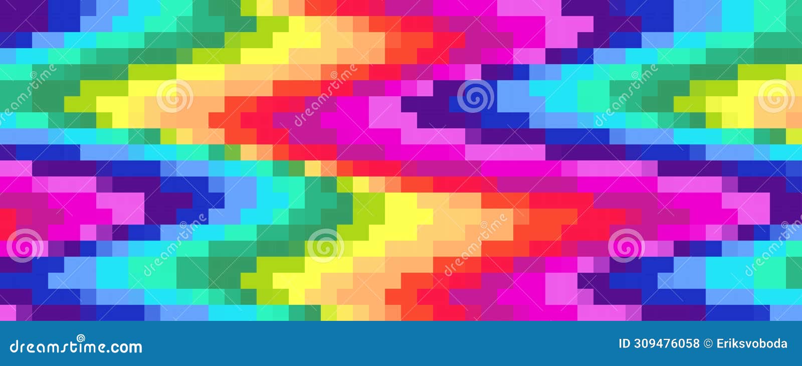 Abstract Digital Noise Background. Pixel Retro Style. Rainbow Bright ...