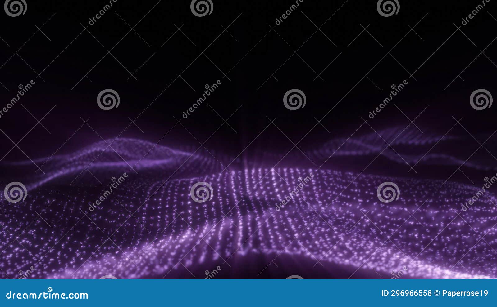 Abstract Digital Particle Wave and Lights Background, Digital Particle ...
