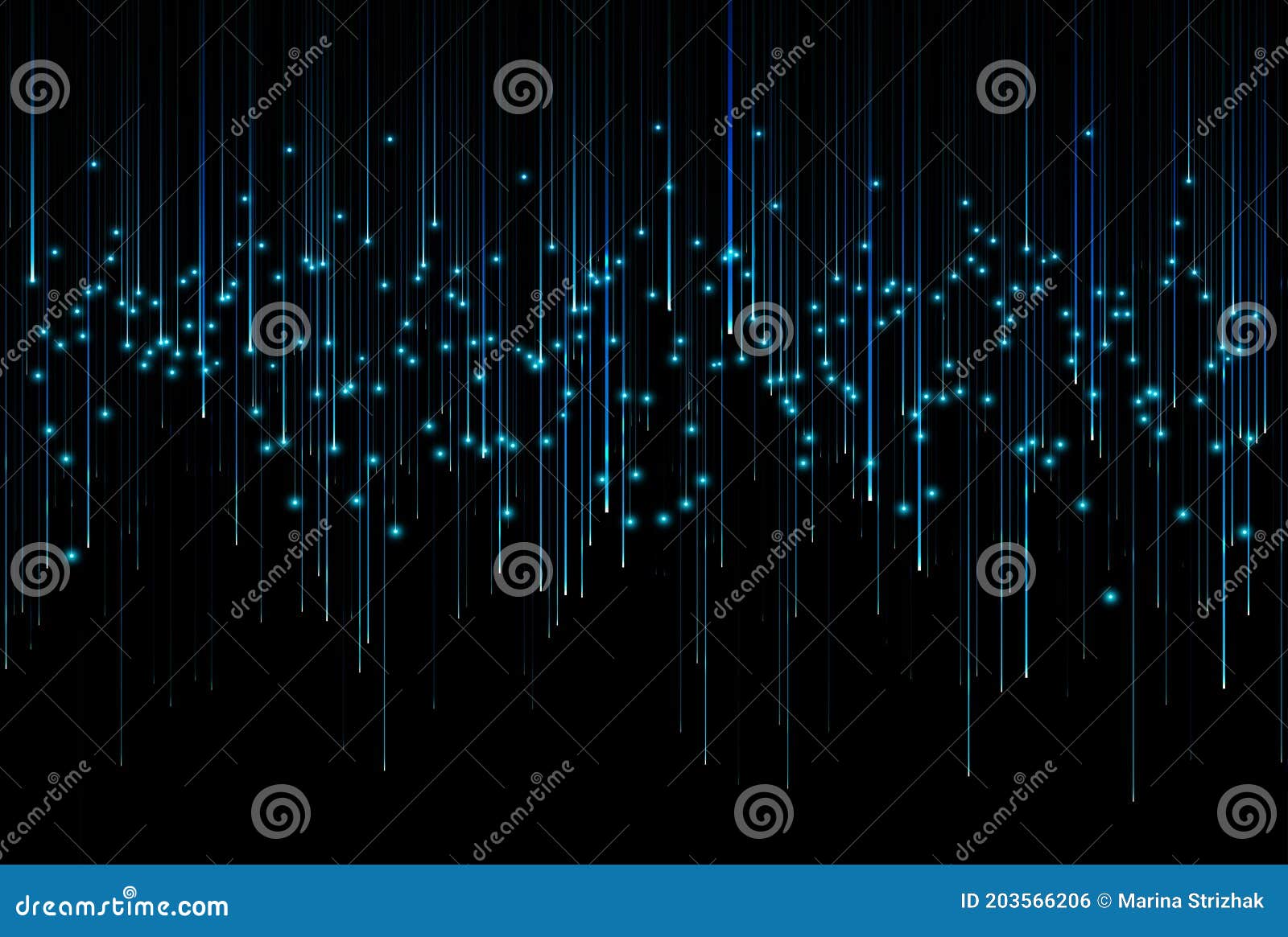 Abstract Digital Particles Vector Abstract Big Data Visualization Stock Vector Illustration