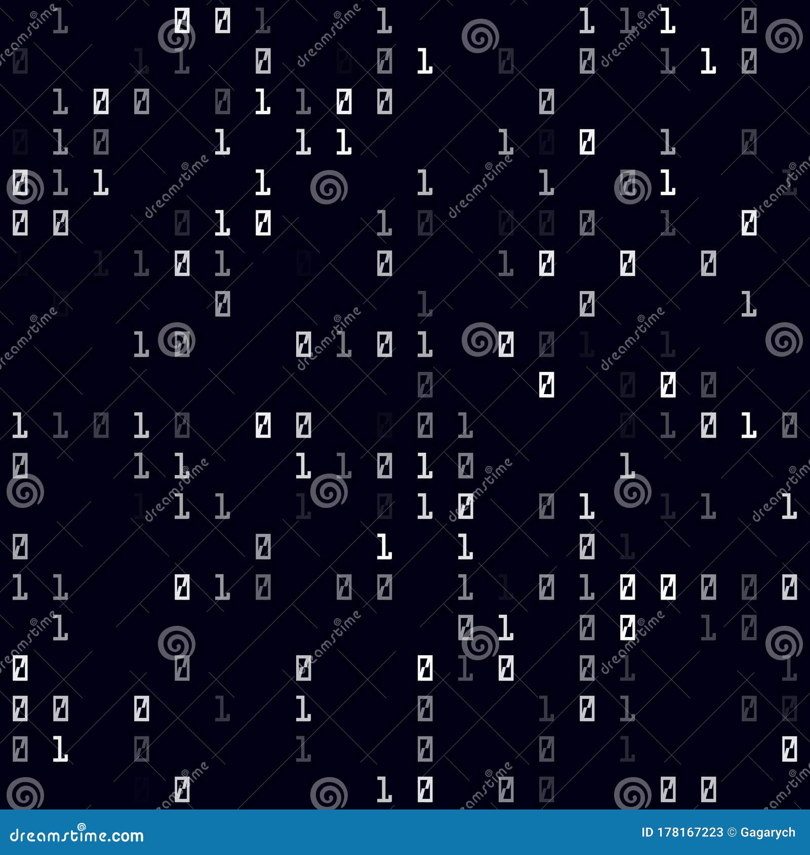 Abstract digital pattern. stock vector. Illustration of data - 178167223