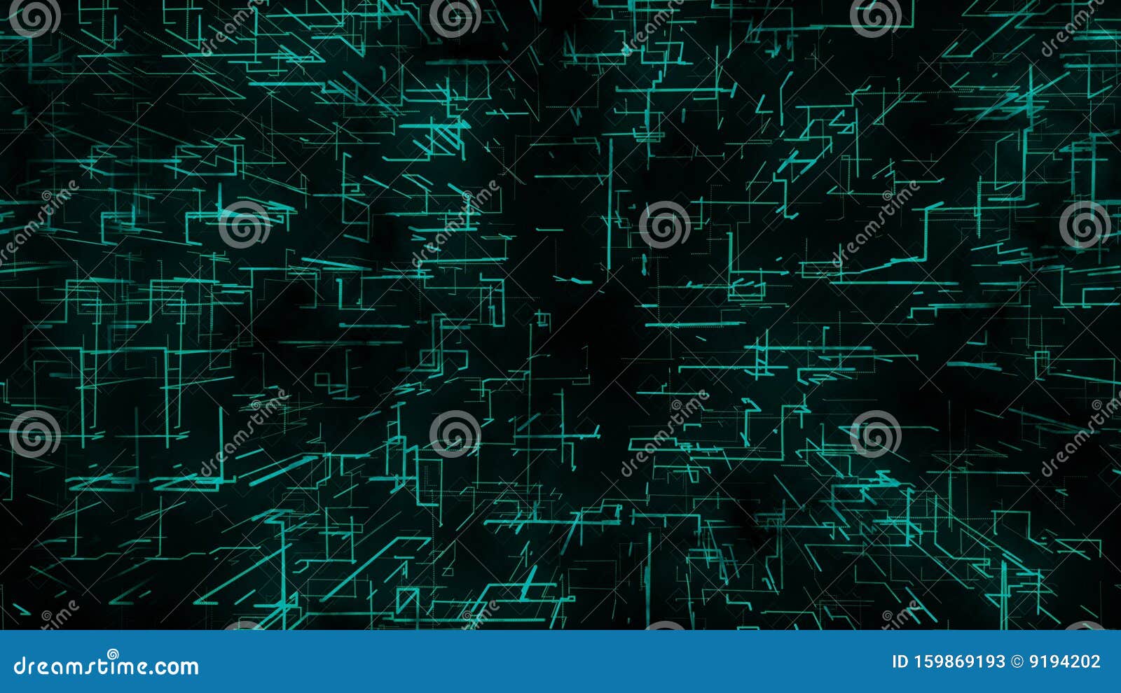 Abstract Digital Pipes Background in 3d Space, Computer Connections and ...