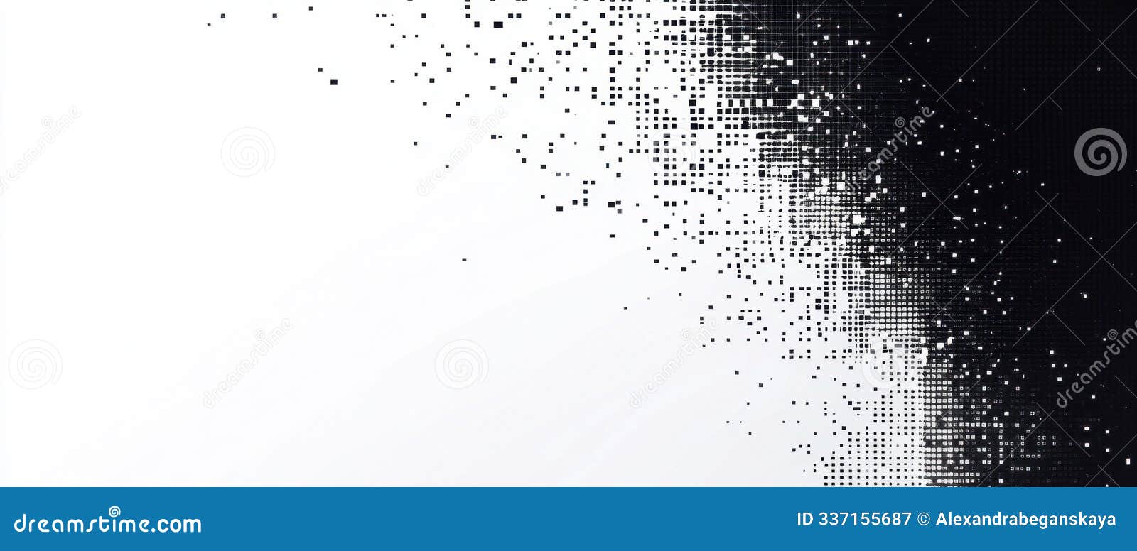 Abstract Digital Pixelated Disintegration Effect on Image Stock ...