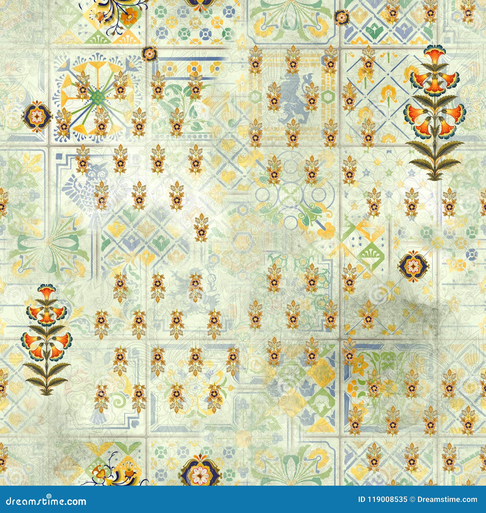 Abstract Digital Print Pattern Background Stock Image - Image of ...