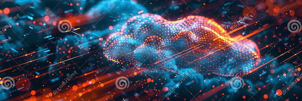 An Abstract, Digital Representation of Data Processing and AI ...