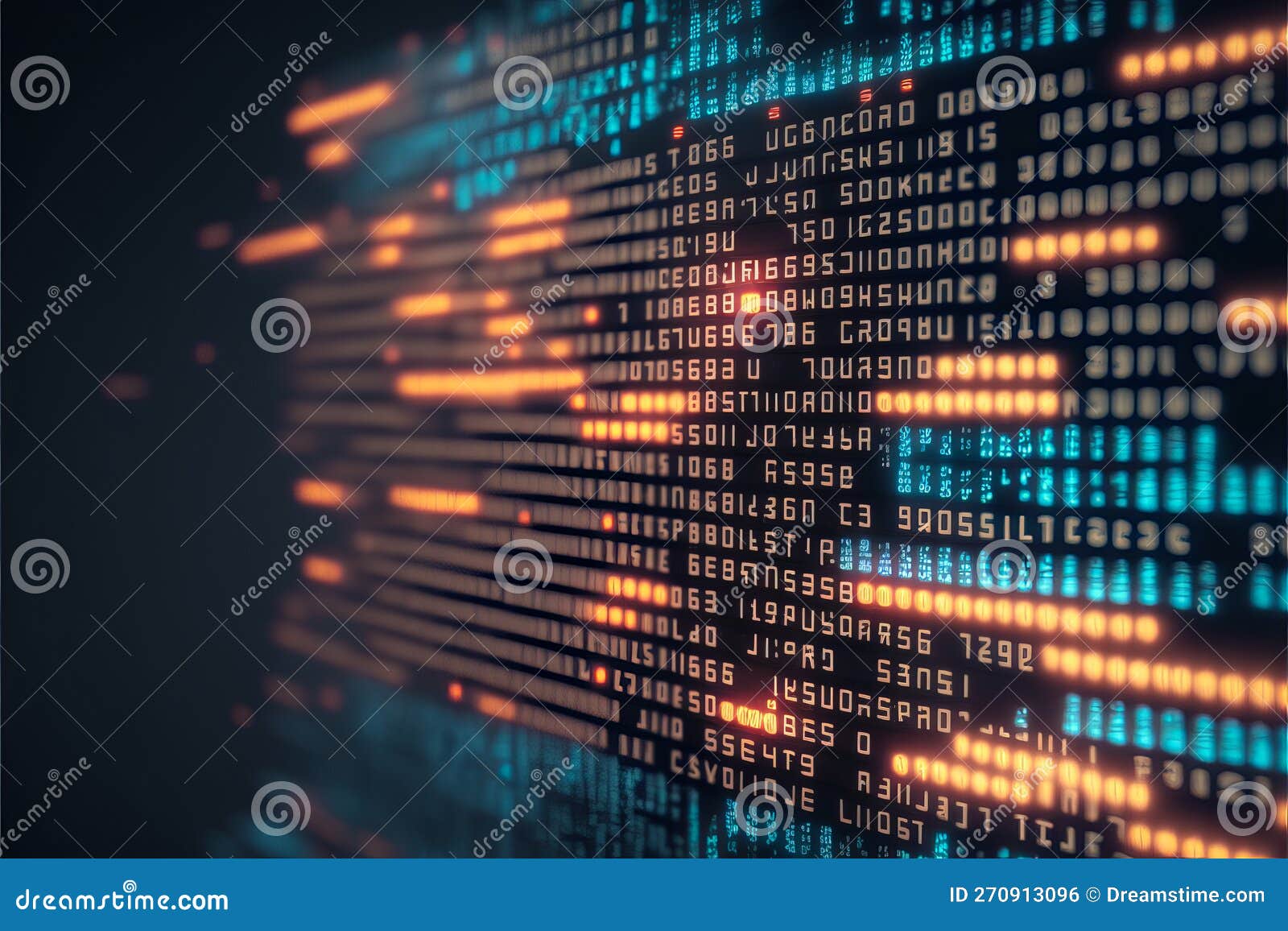 Abstract Digital Screen Background. Generative Ai Stock Photo - Image ...