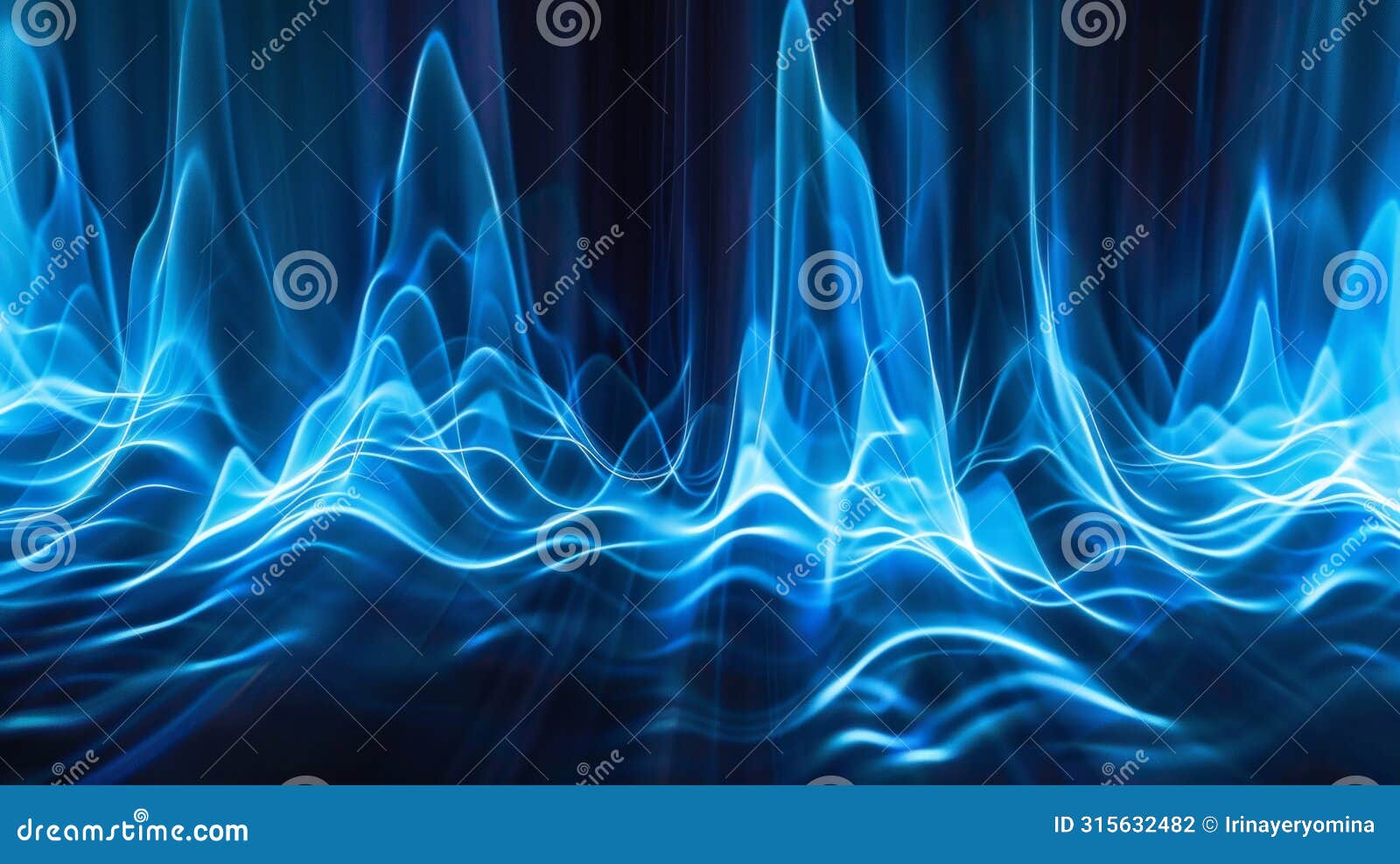 Abstract Digital Sound Waves Visualization Stock Photo - Image of ...