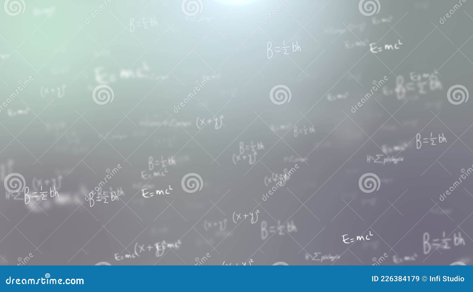 Abstract Digital Space Loop Mathematics and Physics Formulas. Loop 4k ...