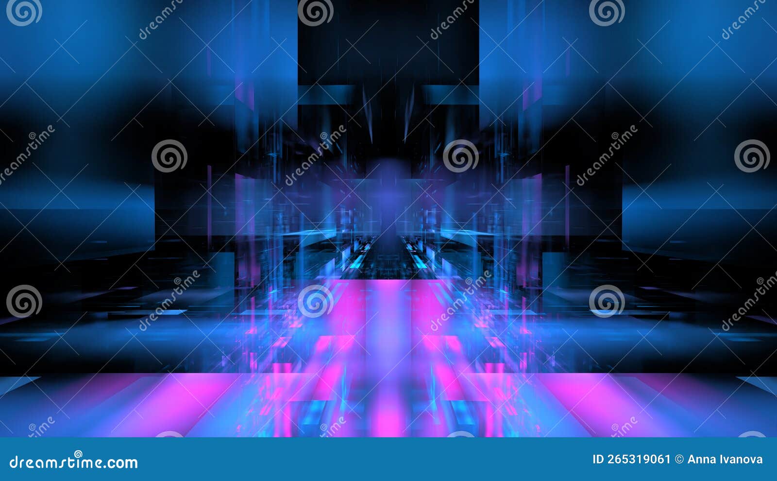 Abstract Digital Space, Digital Technologies, Background for Design ...
