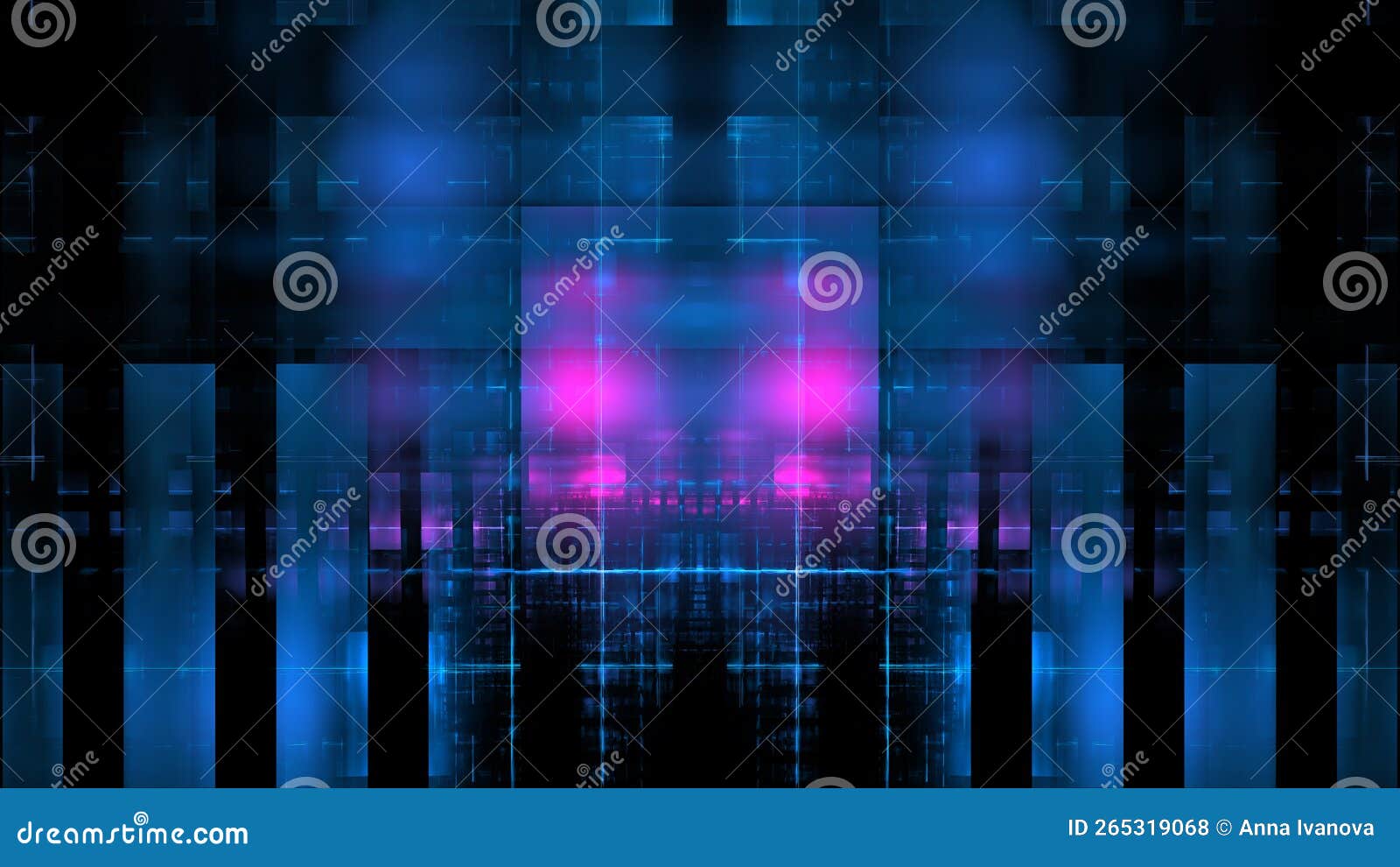Abstract Digital Space, Digital Technologies, Background for Design ...