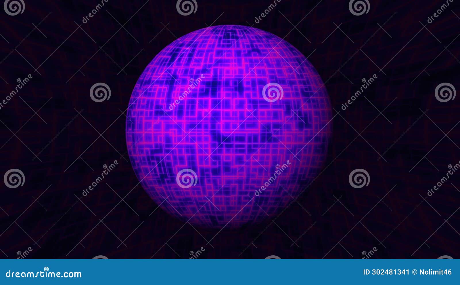 Abstract digital sphere stock illustration. Illustration of sphere ...