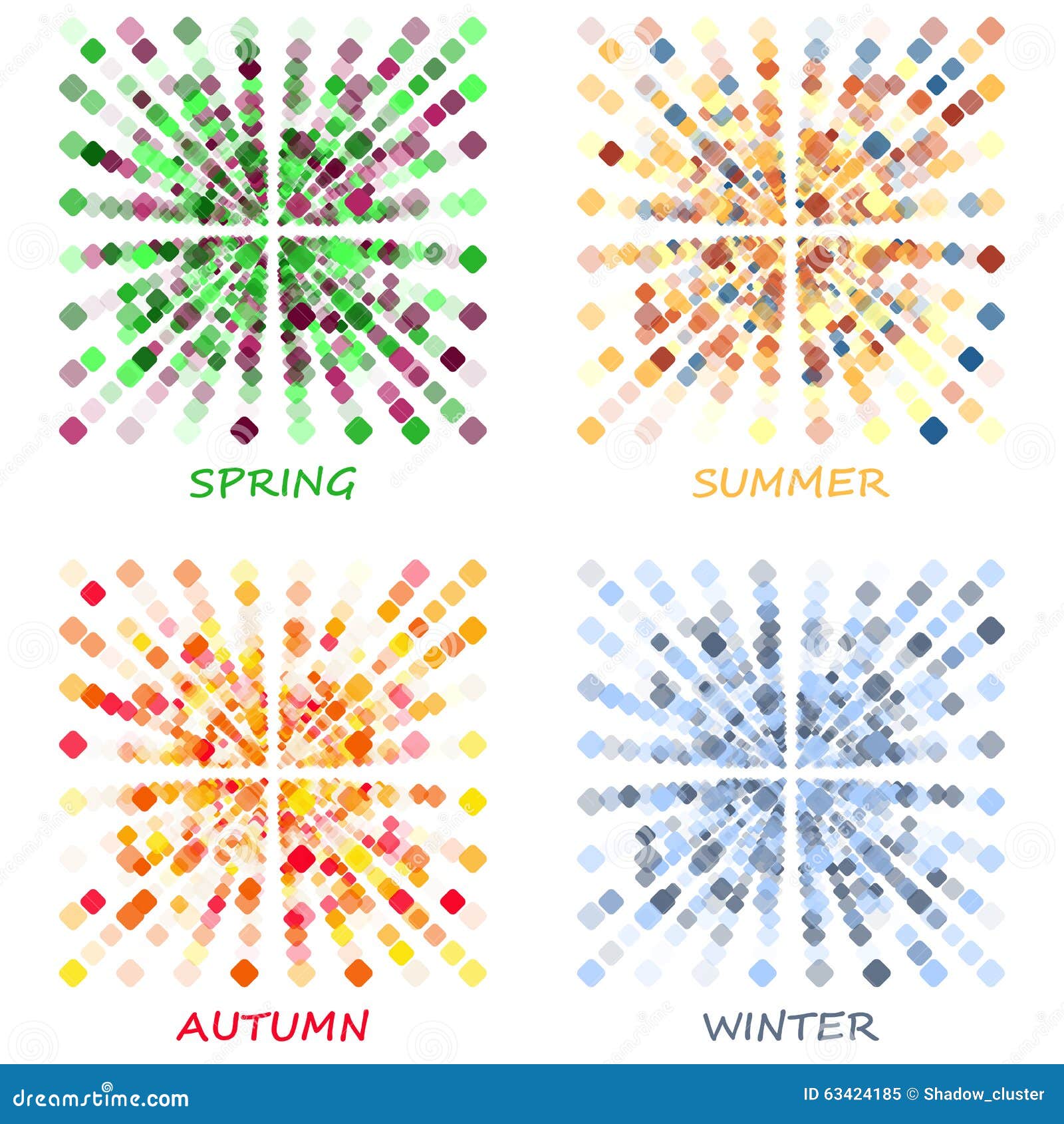 Abstract Digital Square Pattern Stock Vector - Illustration of light ...