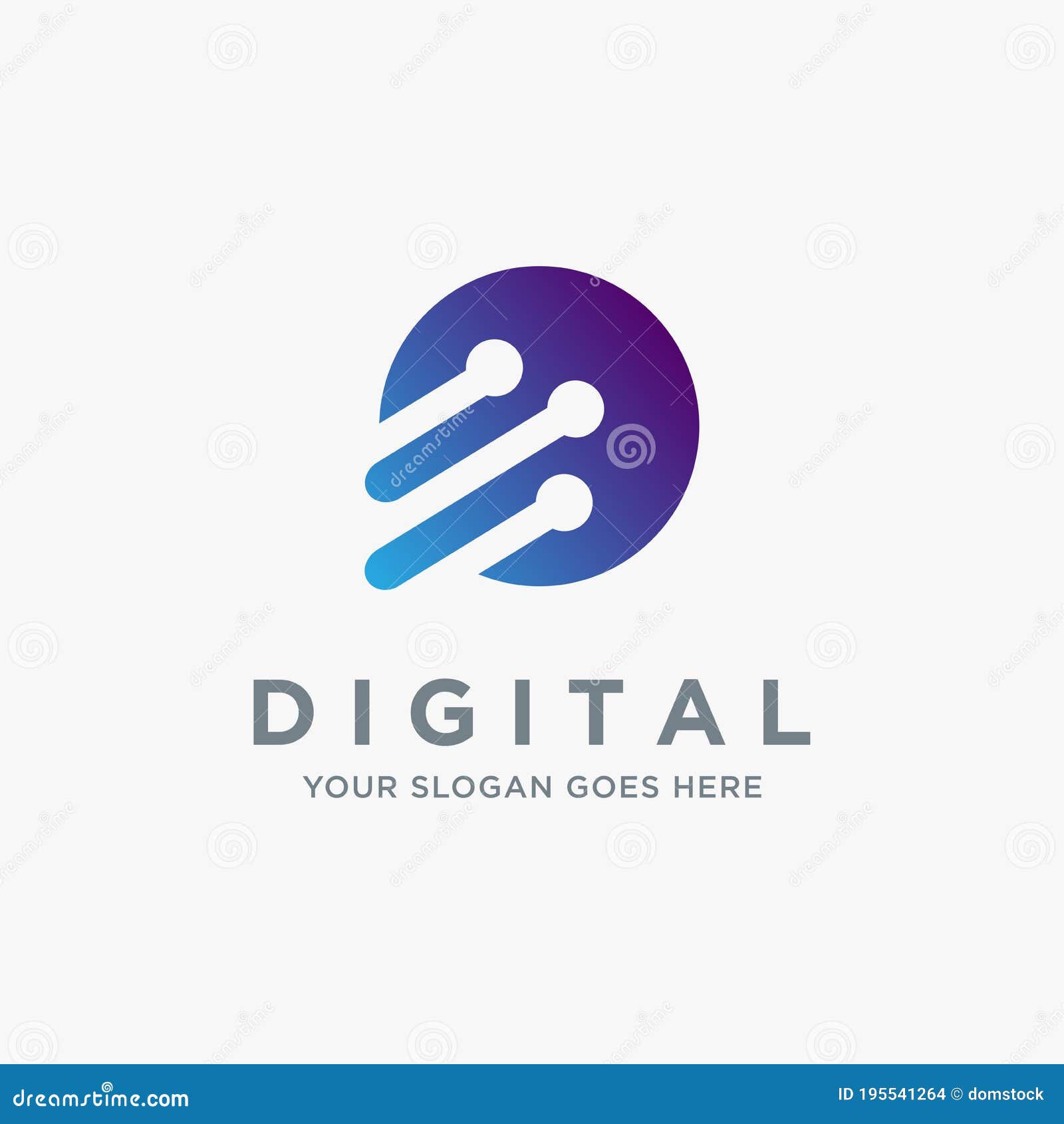 Abstract Digital Techie Logo Icon Vector Template Stock Vector ...