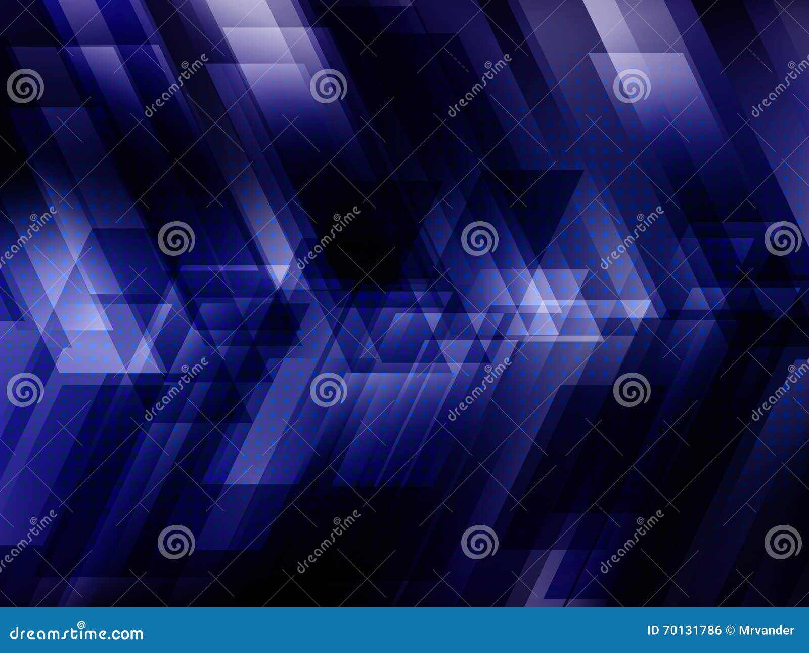 Abstract Digital Technology Background with Blue Stripes. Vector ...