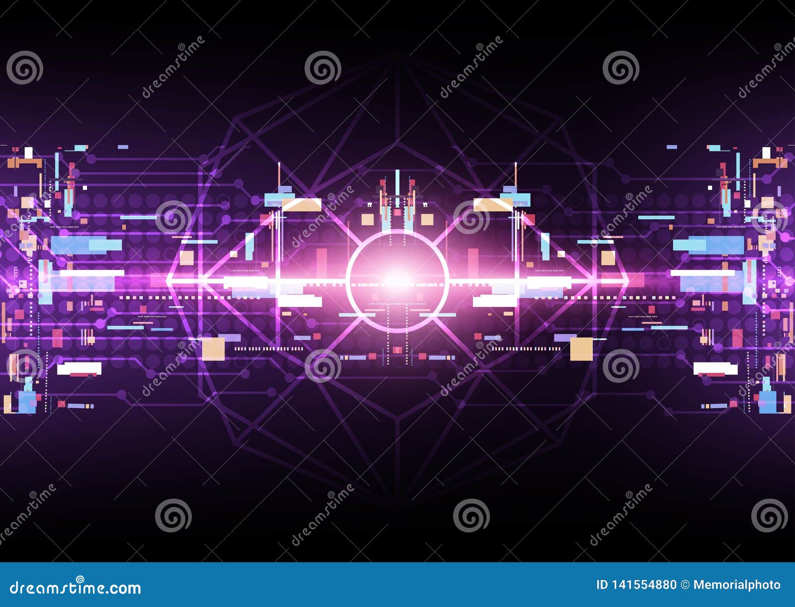 Abstract Digital Technology Background, Computer Programing Process ...