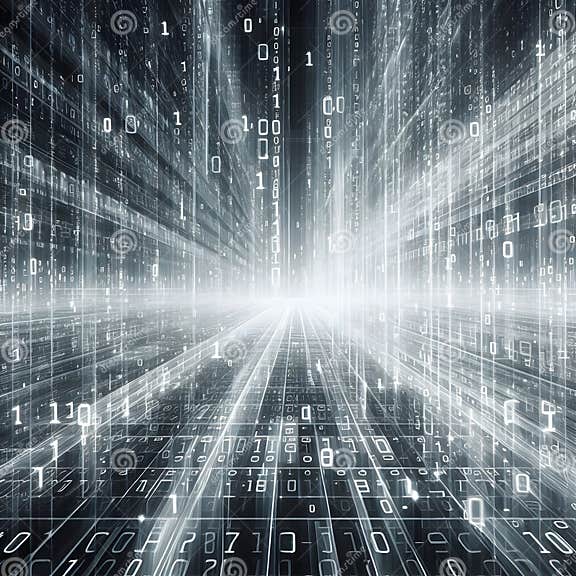 Abstract Digital Technology Background. 3d Rendering Toned Image Double ...