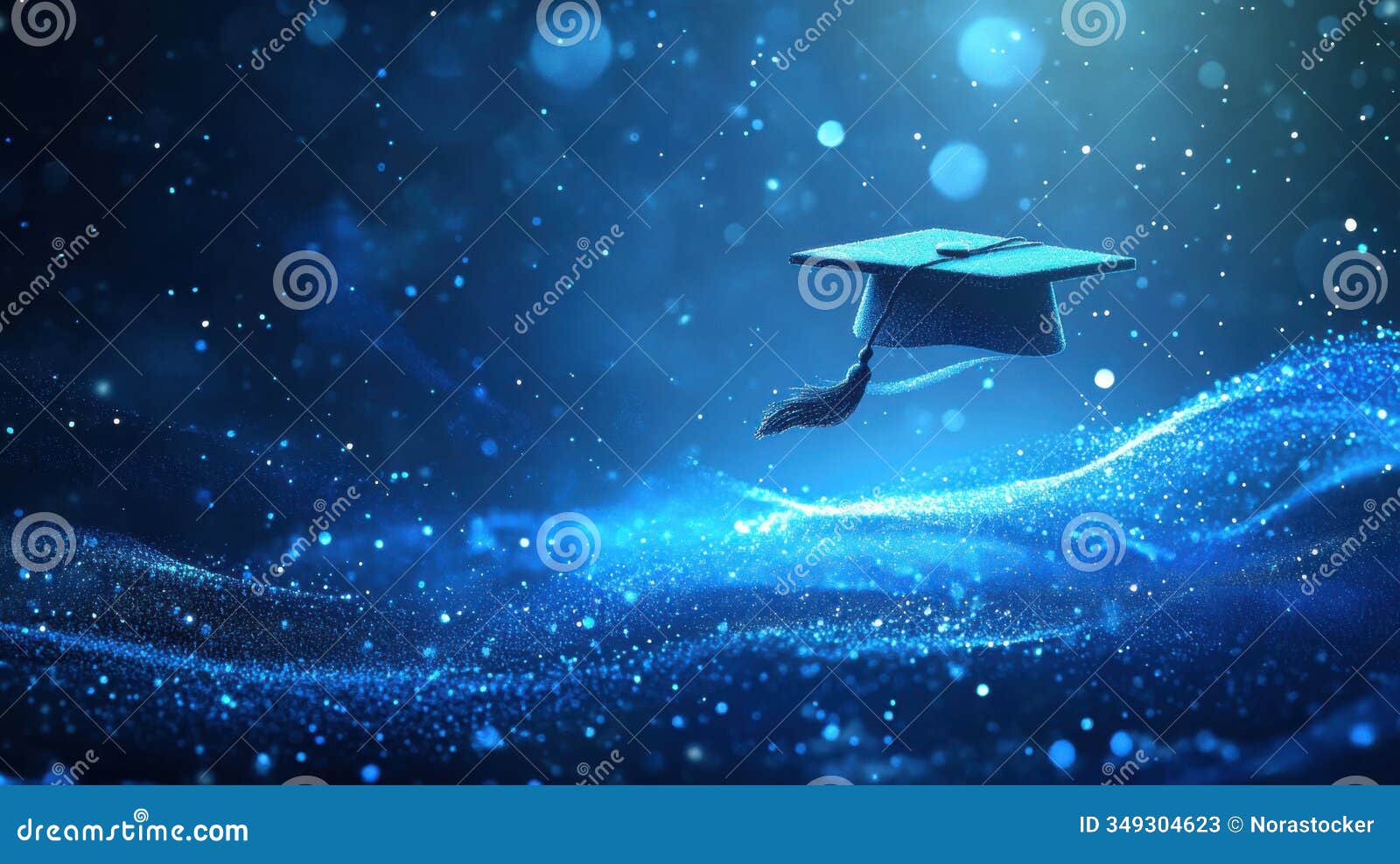 Abstract Digital Technology Background with a Graduation Digital Stock ...