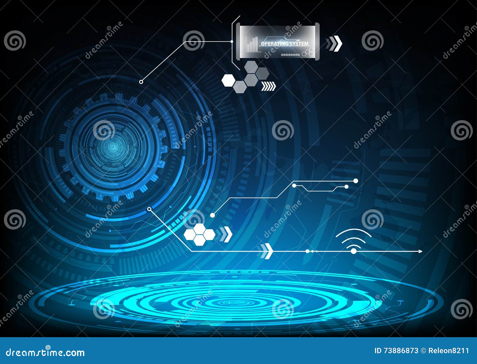 Abstract Digital Technology. Stock Illustration - Illustration of ...
