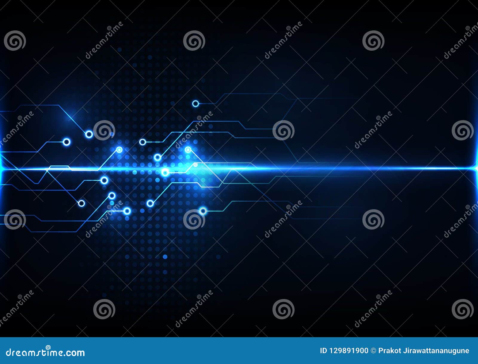 Abstract Digital Technology Circuit System Connection Signal Concept ...
