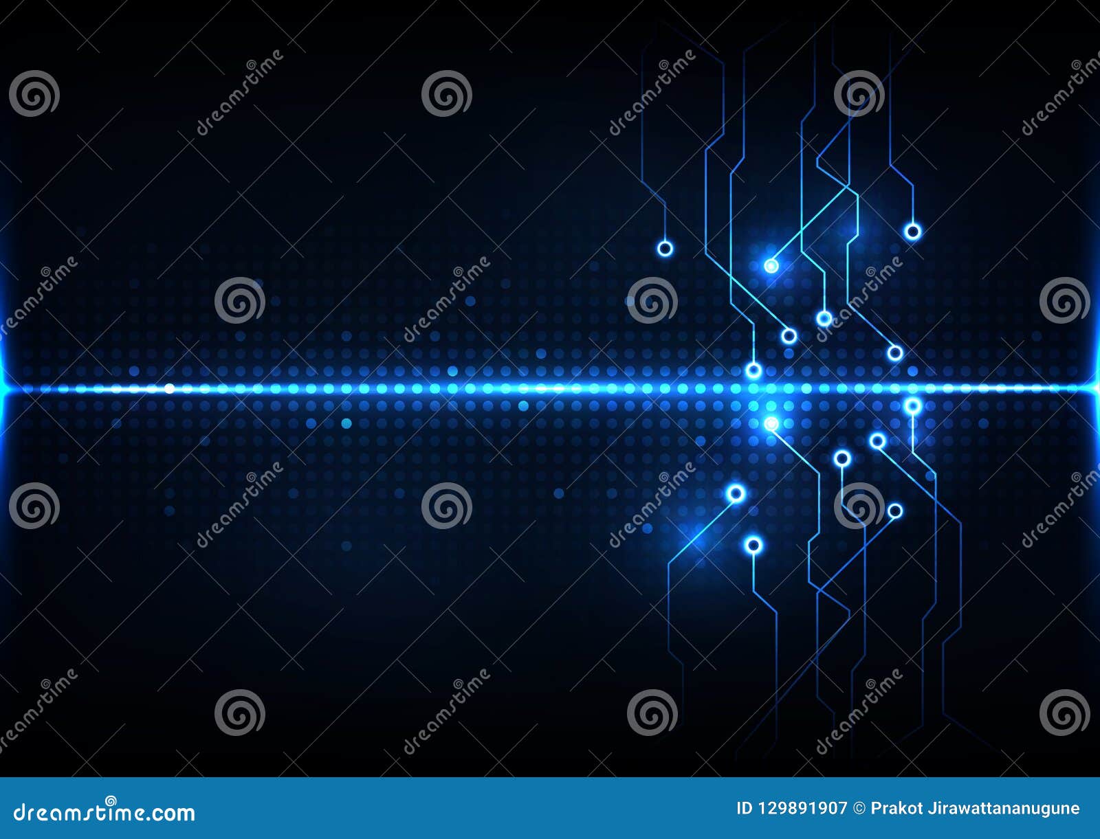 Abstract Digital Technology Circuit System Signal Concept Background ...