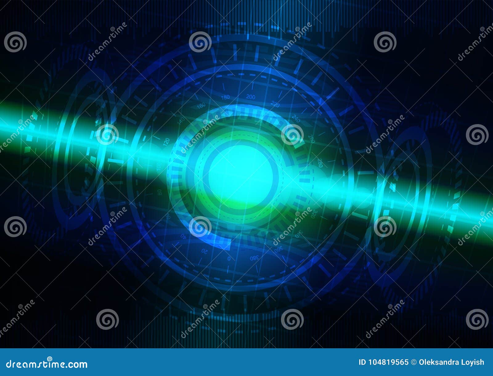 Abstract Digital Technology Color Background. Stock Illustration ...