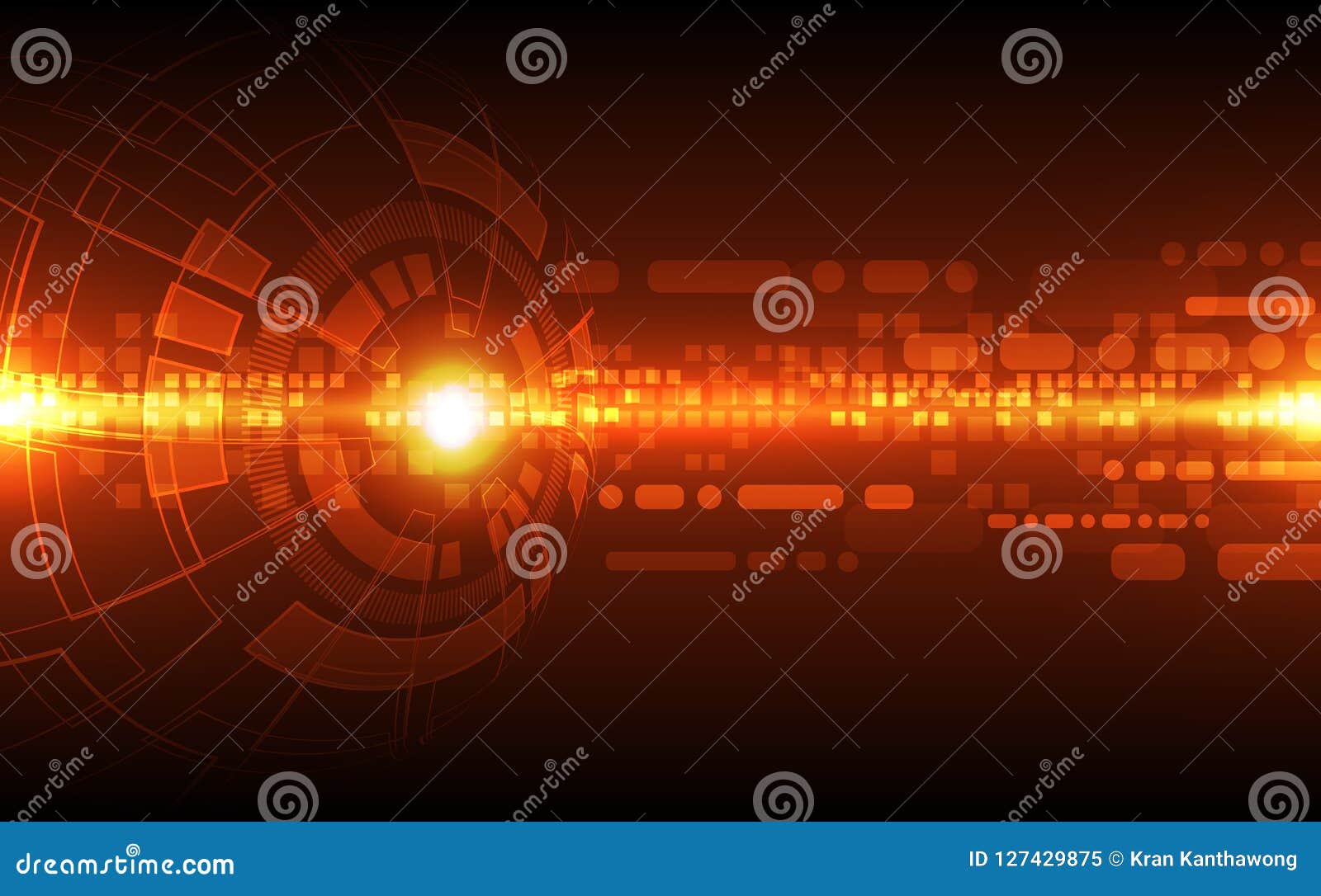 Abstract Digital Technology Concept. Vector Background Illustration ...
