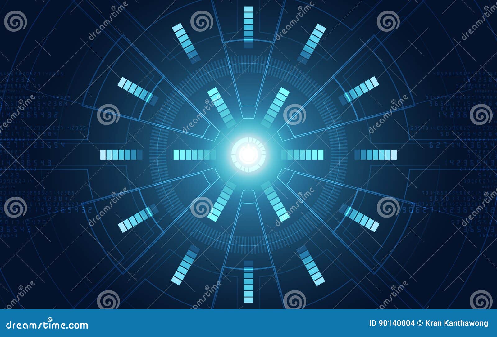 Abstract Digital Technology Concept. Vector Background Stock Vector ...