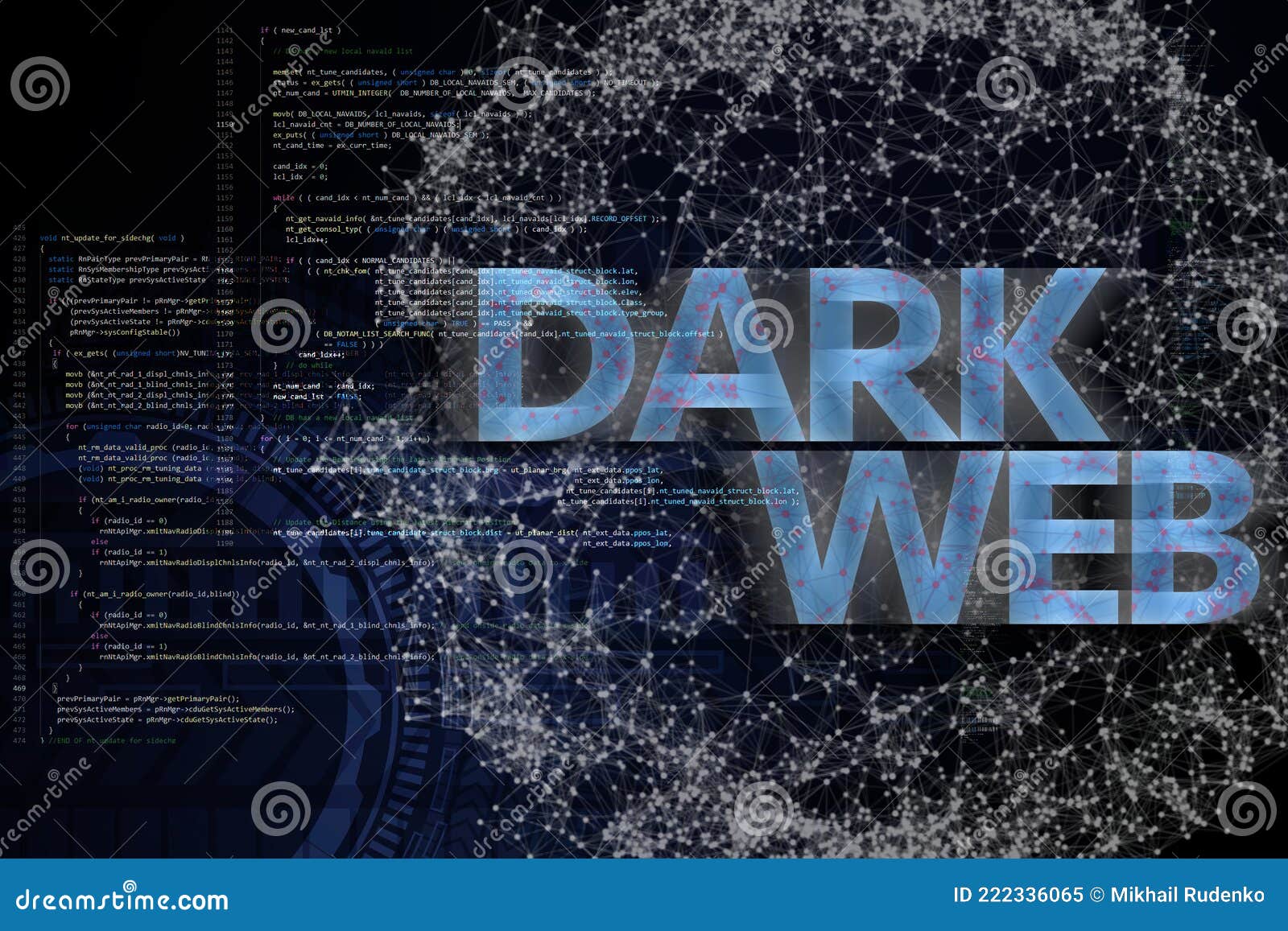 Abstract Digital Technology Dark Web Text Background, Danger Internet ...