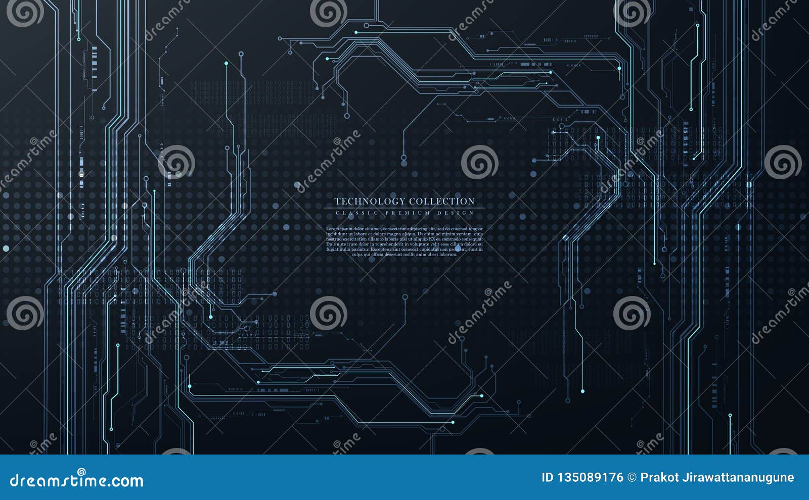 Abstract Digital Technology Futuristic Circuit Hardware Connection ...