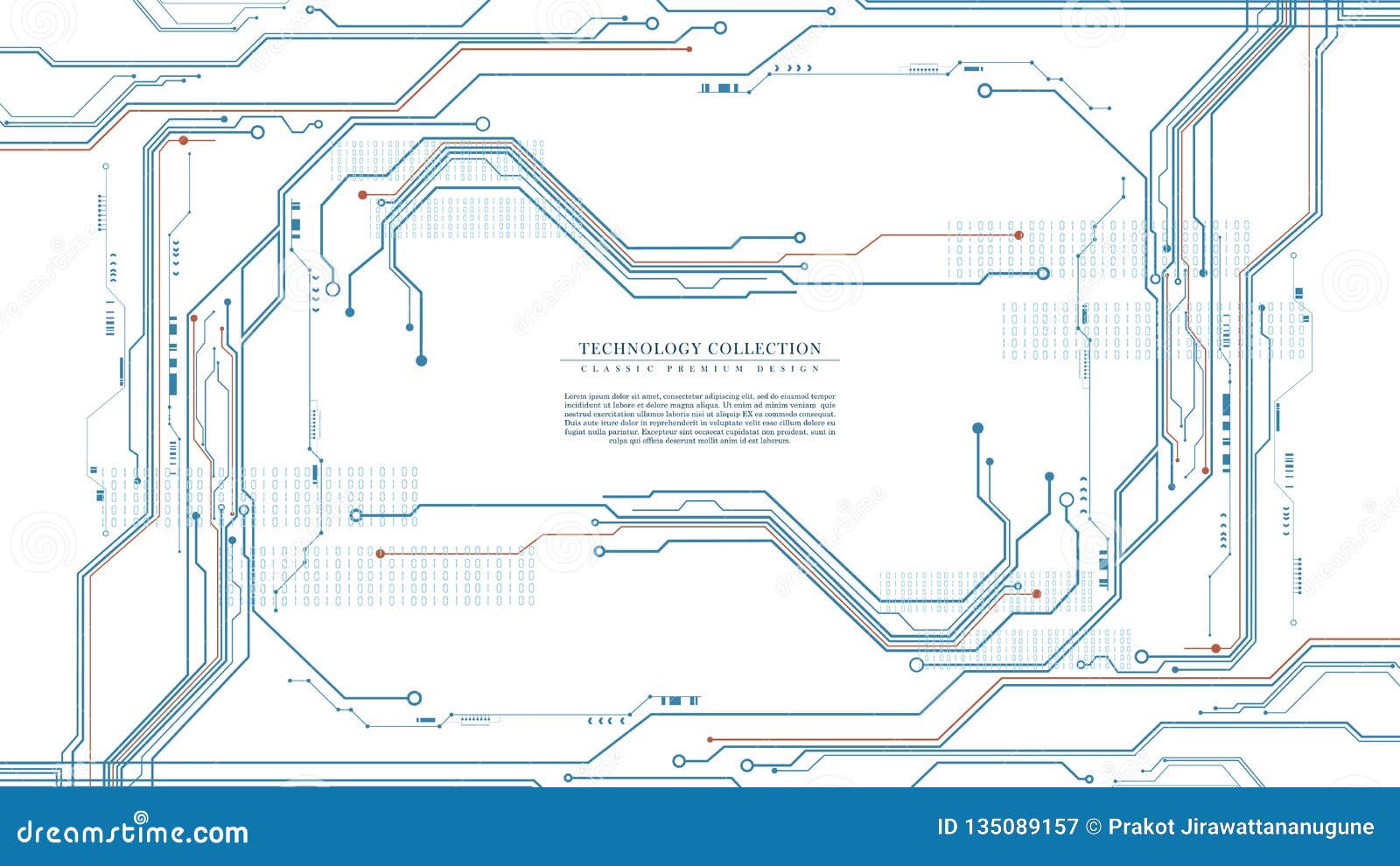Abstract Digital Technology Futuristic Engineering Connection ...