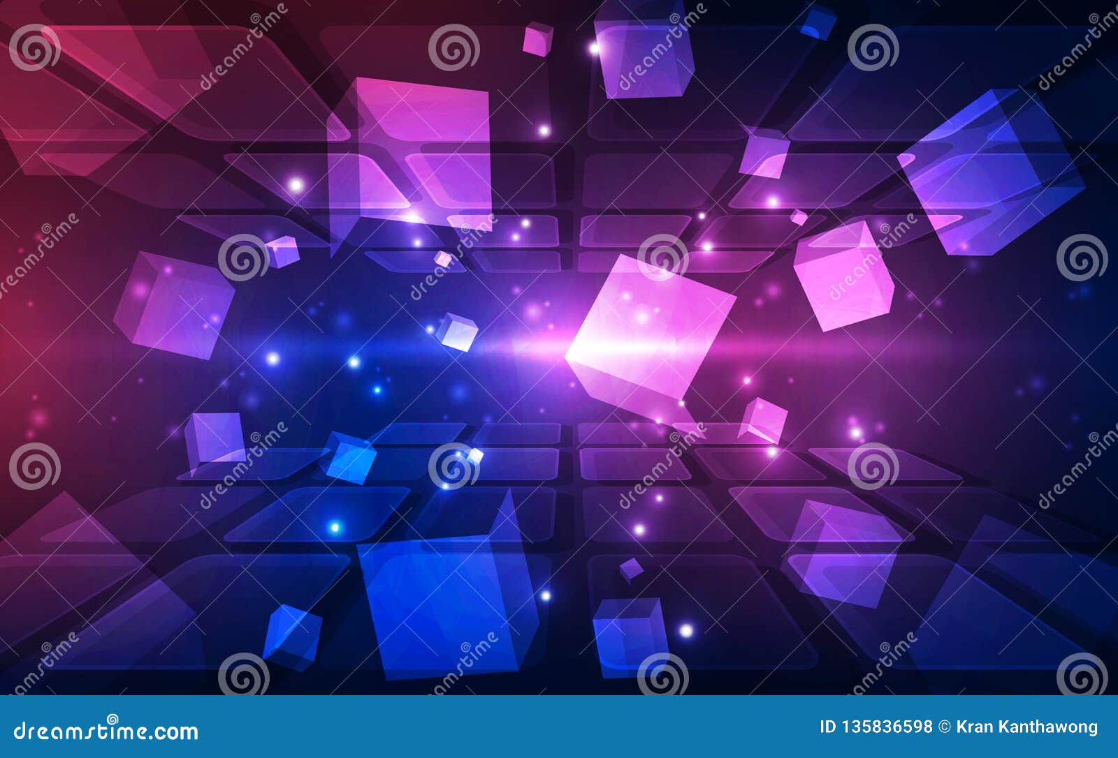 Abstract Digital Technology High Speed Concept. Vector Background Stock ...