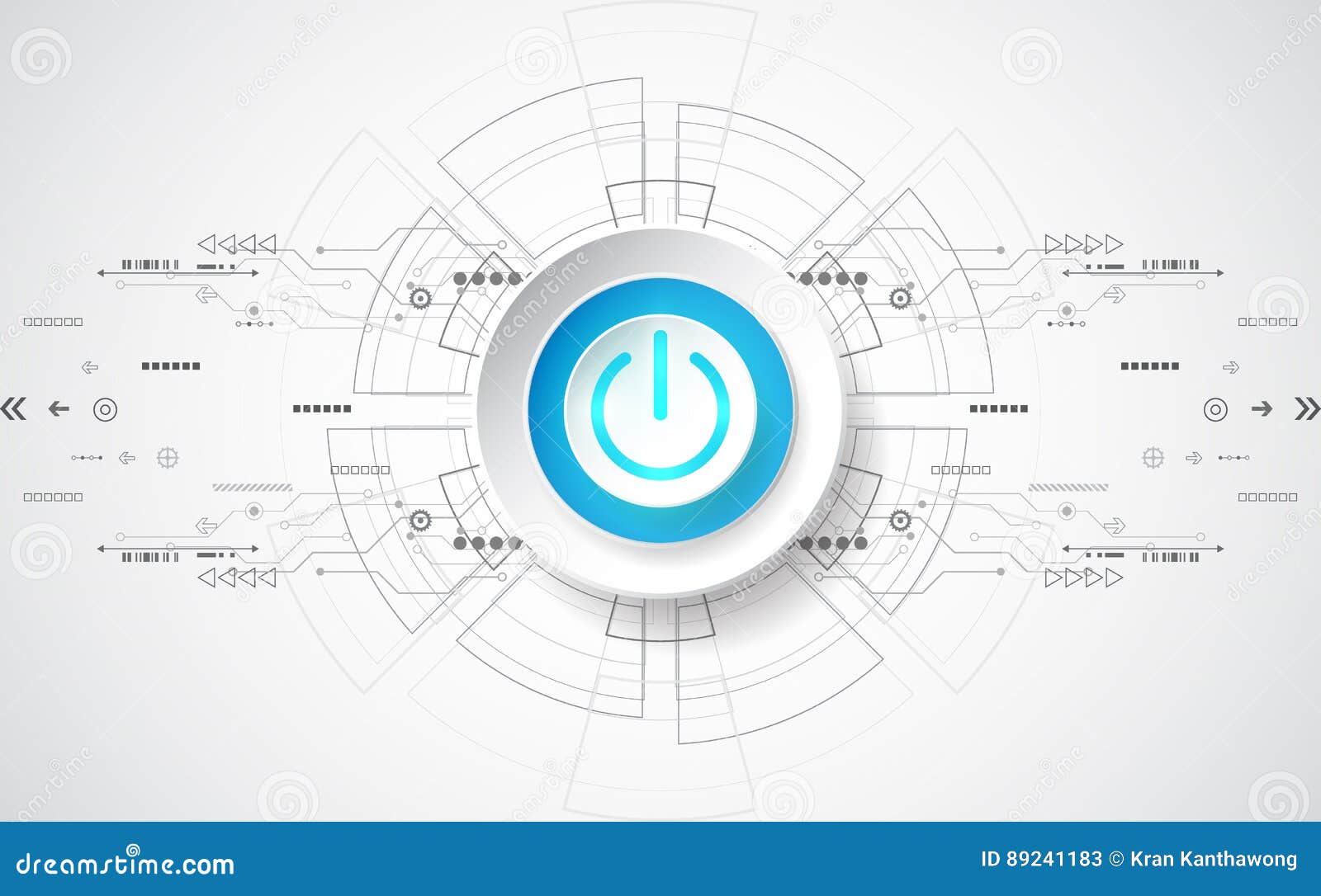 Abstract Digital Technology Power Button. Vector Background Stock ... Abstract Digital Technology Power Button. Vector Background Stock ...