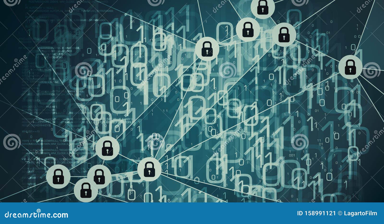 Abstract Digital Transformation, Big Data Art Stock Illustration ...