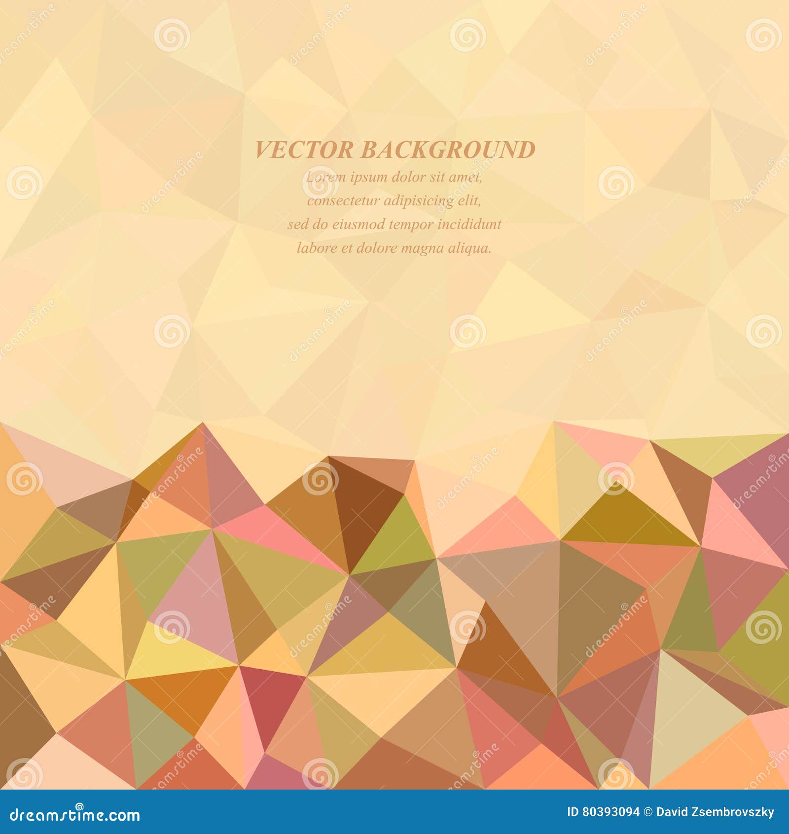 Abstract Digital Triangle Tile Background Stock Vector - Illustration ...