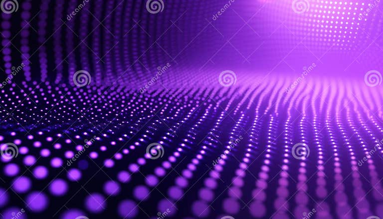 Abstract Digital Wave Pattern Illuminated in Purple Tones with Glowing ... Abstract Digital Wave Pattern Illuminated in Purple Tones with Glowing ...
