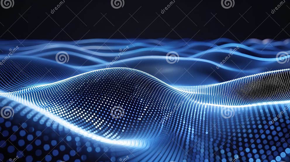 Abstract Digital Waveform stock illustration. Illustration of waveform ...