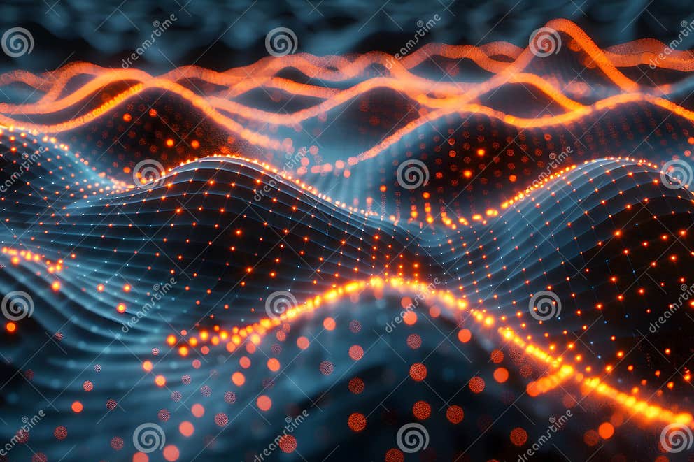 Abstract Digital Waveform Data Visualization for Technology and Science ...