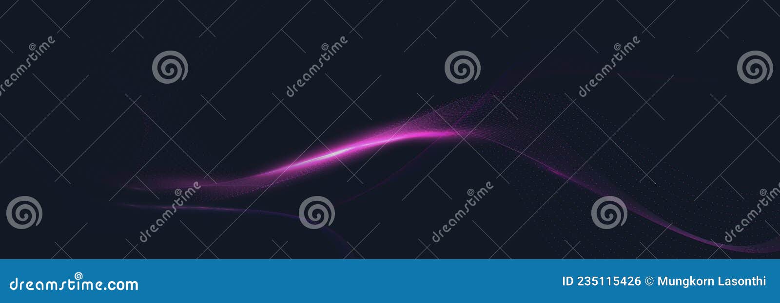Abstract Digital Waves Line Background. Futuristic Technology Digital ...