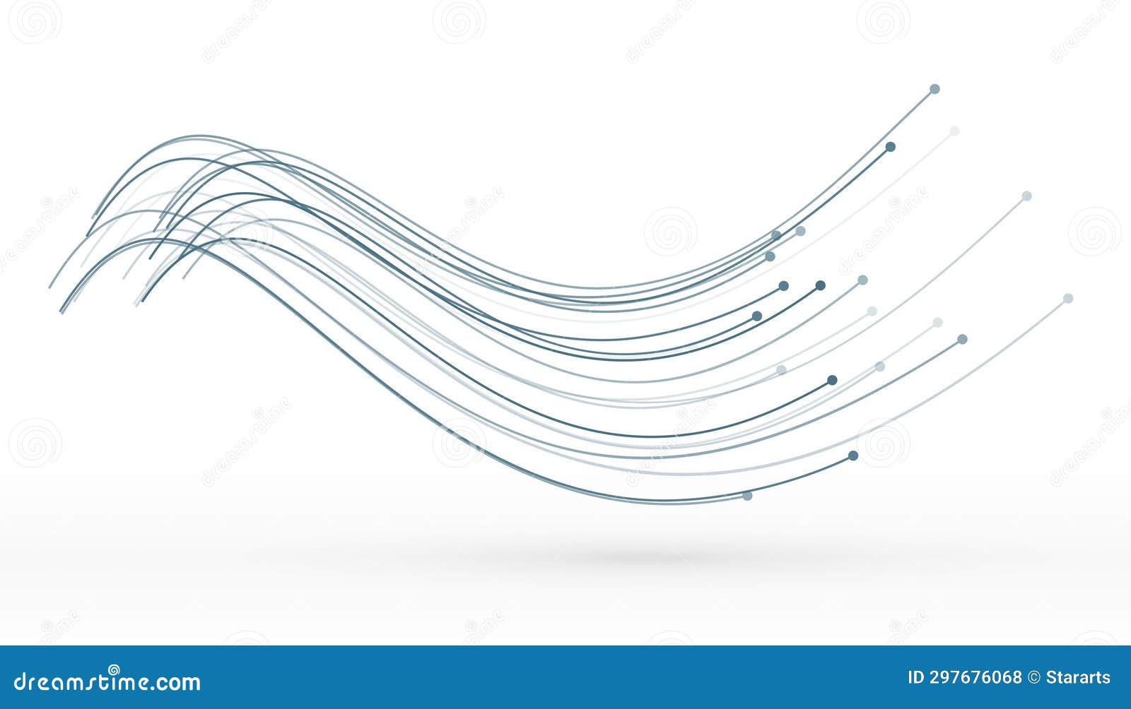 Abstract Digital Wavy Lines Techno Backdrop for Internet Connection ...