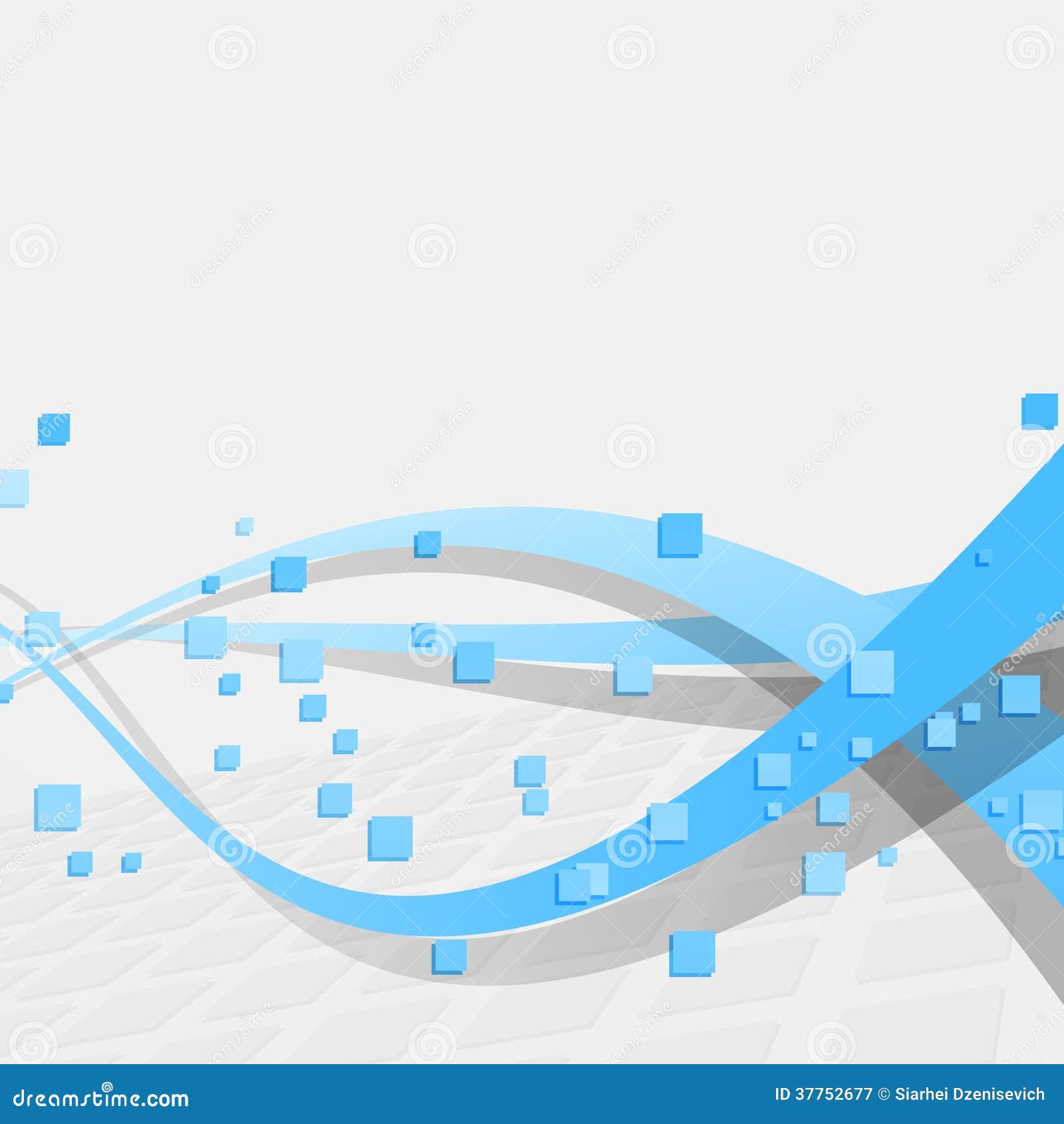 Abstract Digital Wind - Blue Swooshes Stock Vector - Illustration of ...