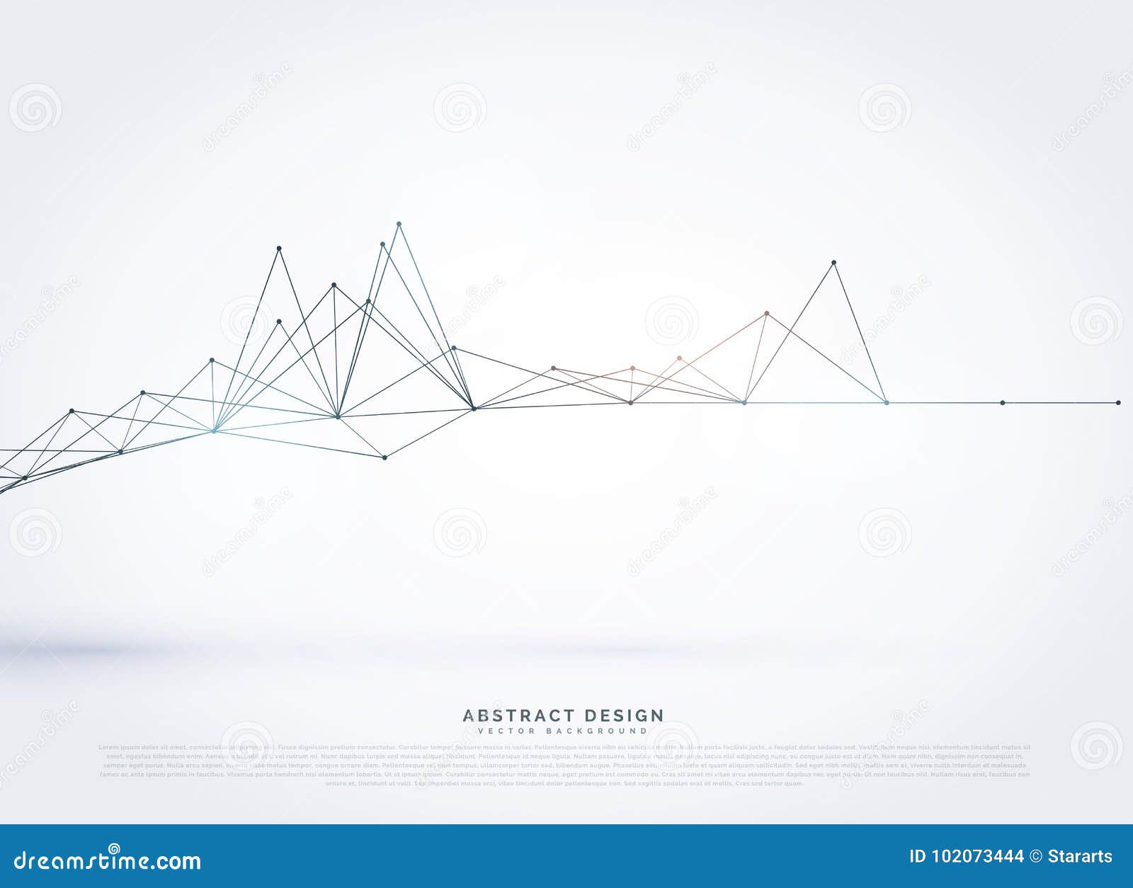 Abstract Digital Wireframe Network Lines Background Stock Vector ...