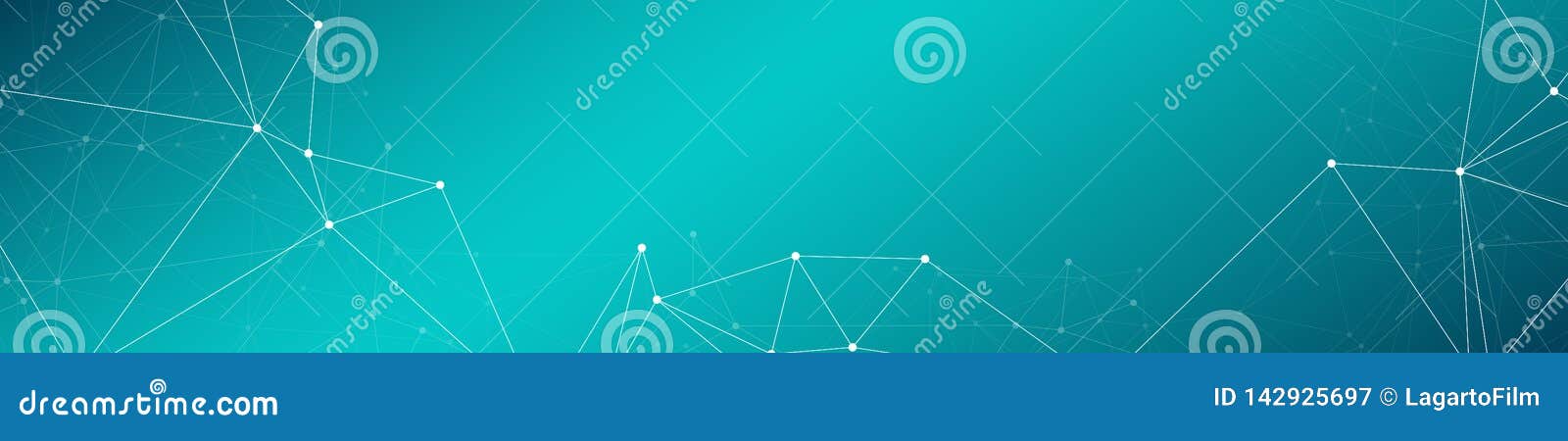 Abstract Digital Wires Transformation, Graphic Dot Lines Banner ...