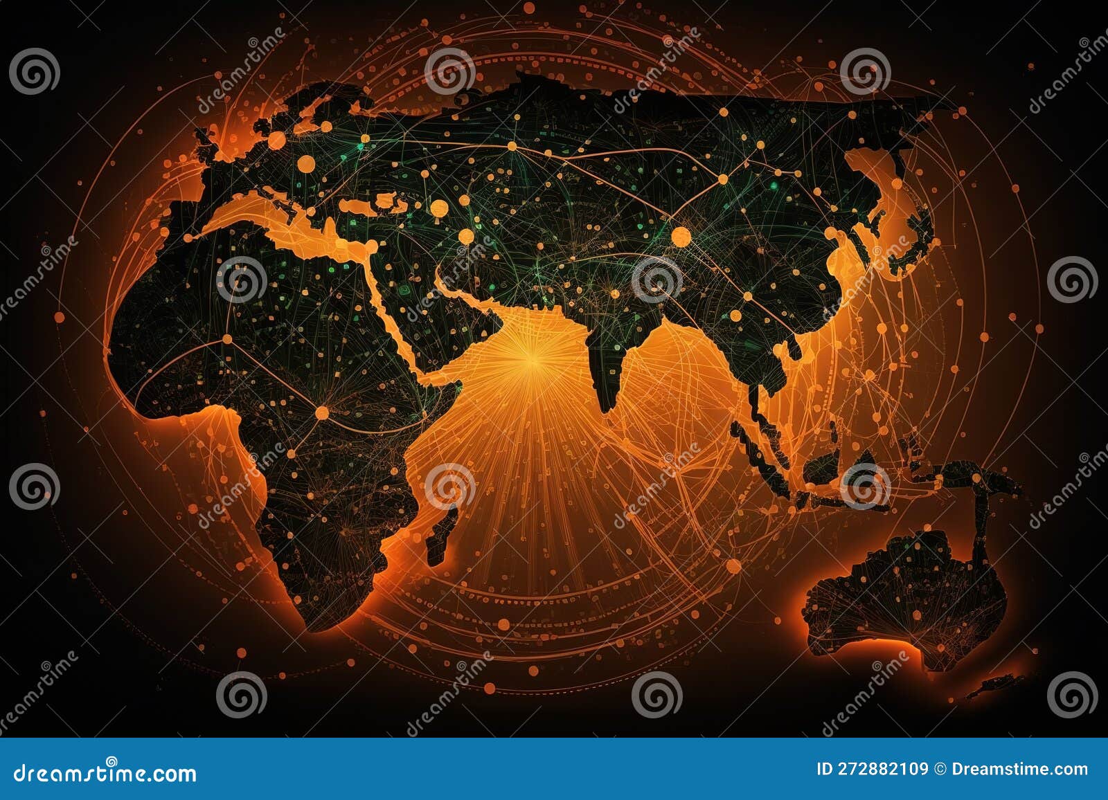 Digital World Design, Generative AI Stock Illustration - Illustration ...